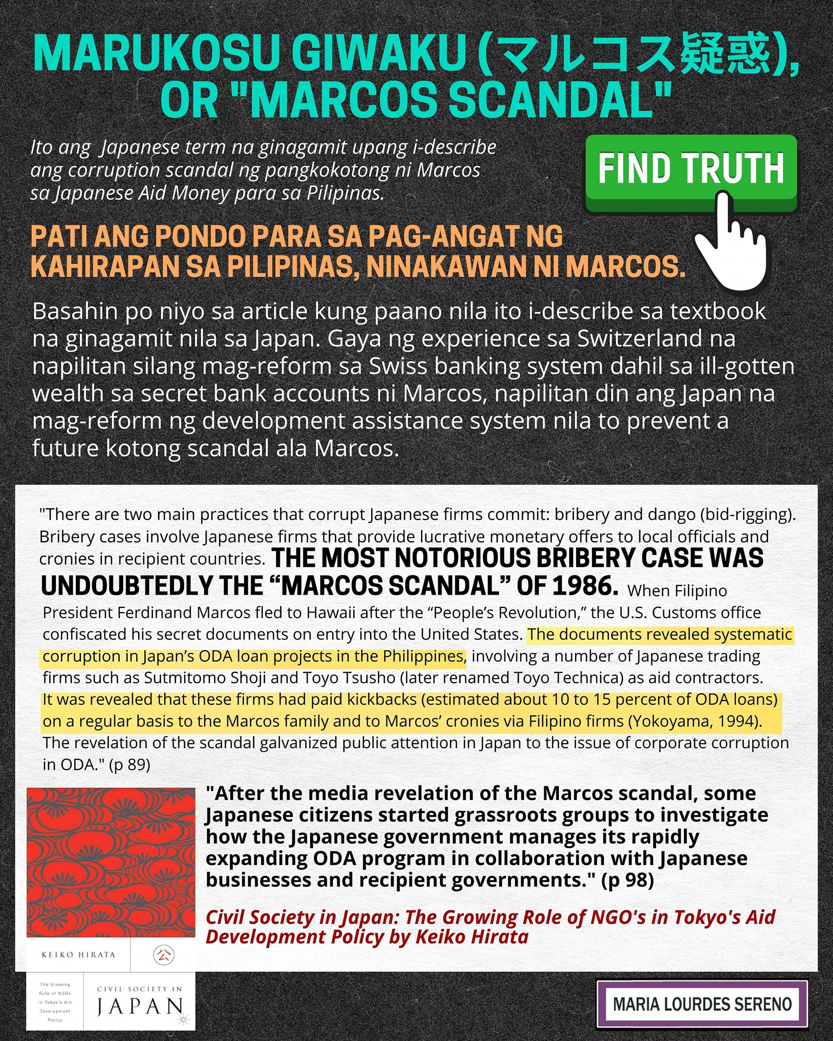GANITO PO ITURO SA TEXTBOOK SA JAPAN ANG MARCOS SCANDAL NG CORRUPTION ...