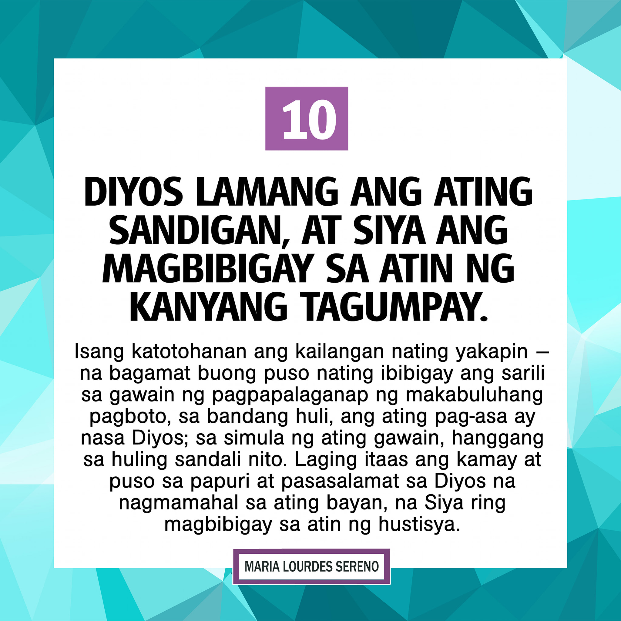 Ang Sampung Tuntunin at Prinsipyo sa Pagboto | TugmaLahat