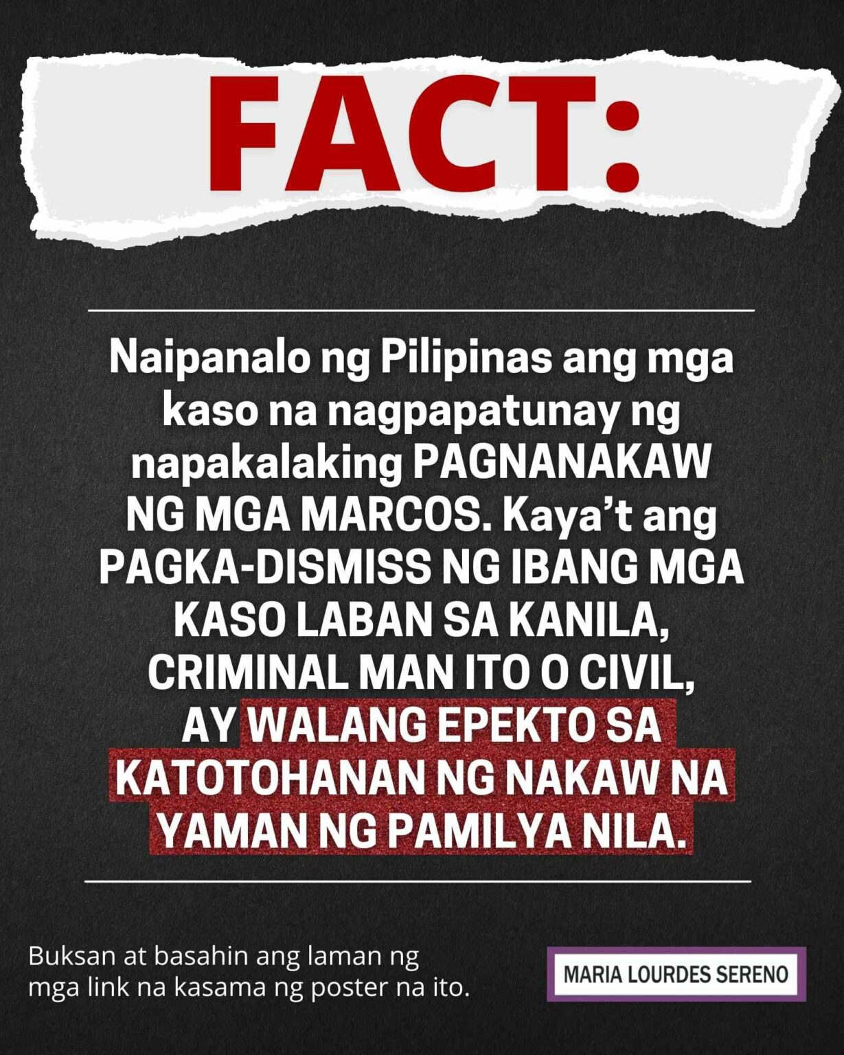 NAIPANALO NG PILIPINAS ANG MGA KASONG NAGPAPATUNAY NG NAKAW NA YAMAN NG MGA MARCOS | TugmaLahat